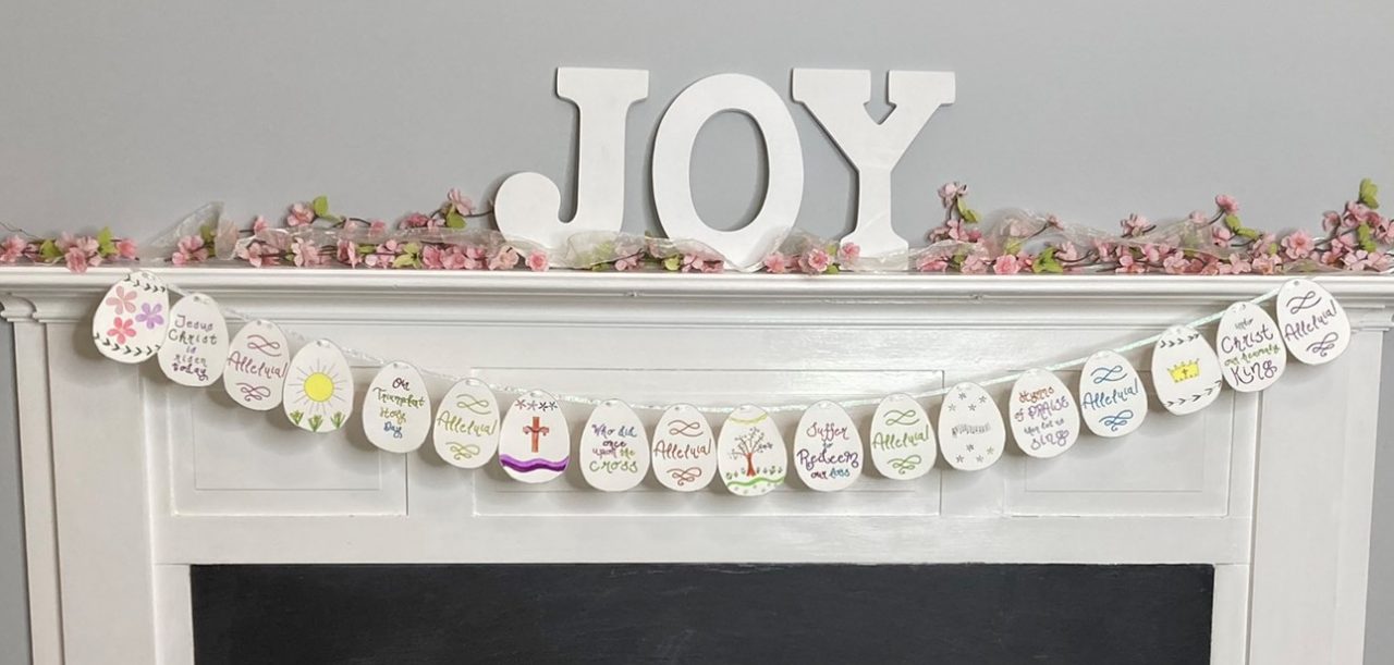 Easter Egg Garland Craft|Sparkles and Sprinkles