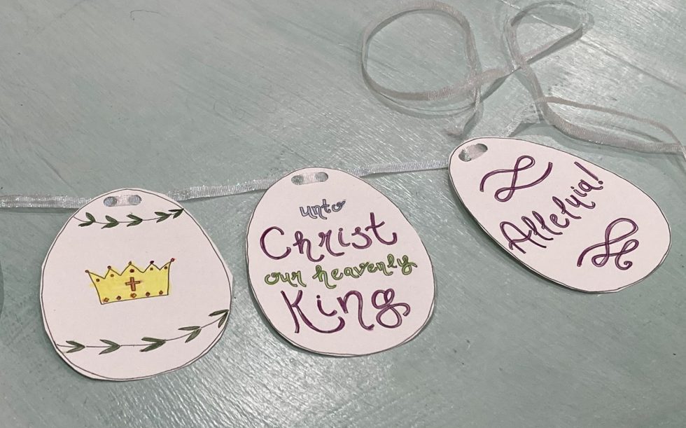 Easter Egg Garland Craft|Sparkles and Sprinkles